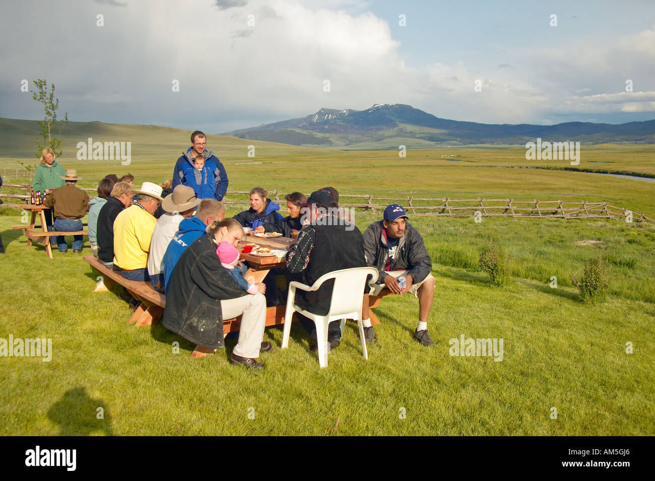 Western July 4 outdoor barbecue at Peggy Delaney s ranch in Centennial ...
