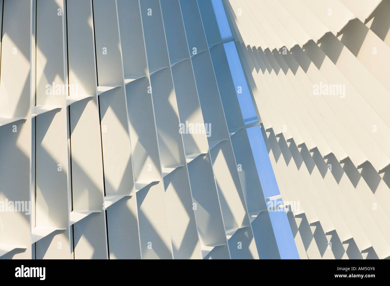 Detail steel roof structure of the Windhover Reception Hall of Santiago ...