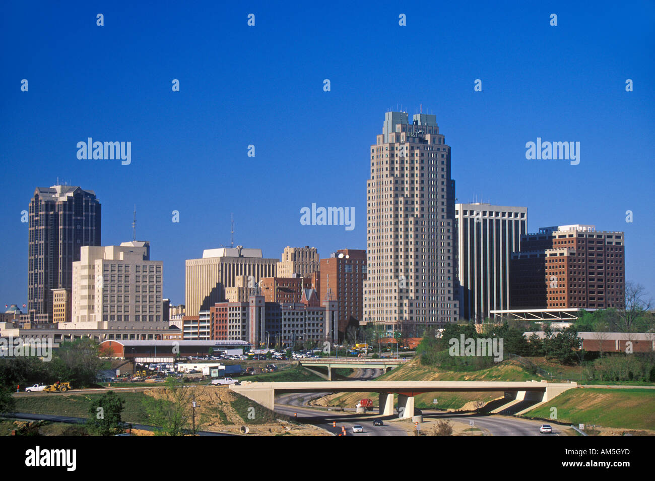 Skyline of Raleigh NC Stock Photo - Alamy