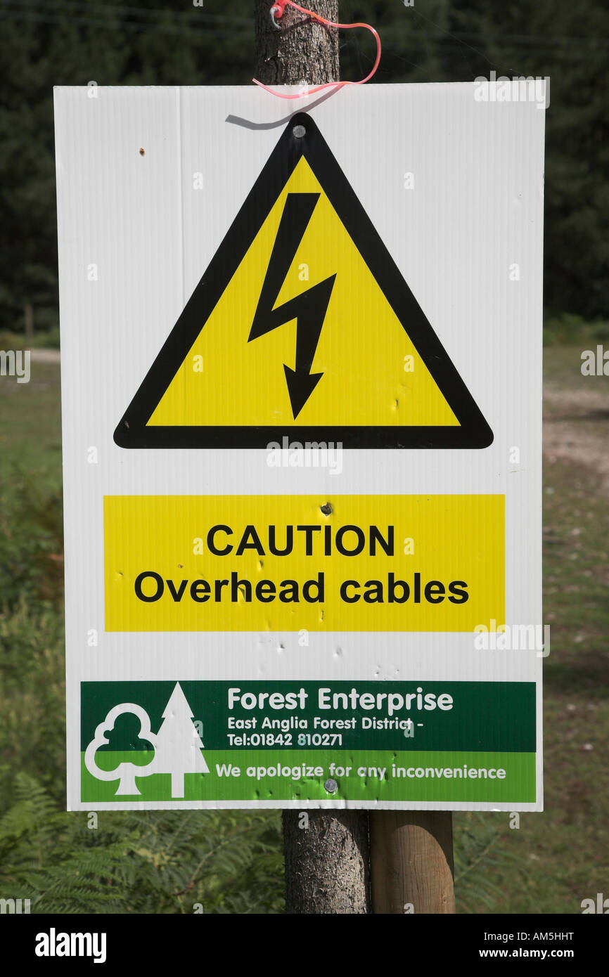Forest forestry commission warning sign hi-res stock photography and ...
