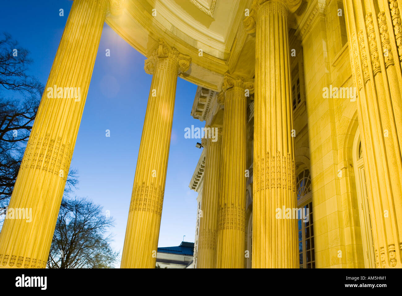 Covered Portico of the DAR Memorial Continental Hall building in ...