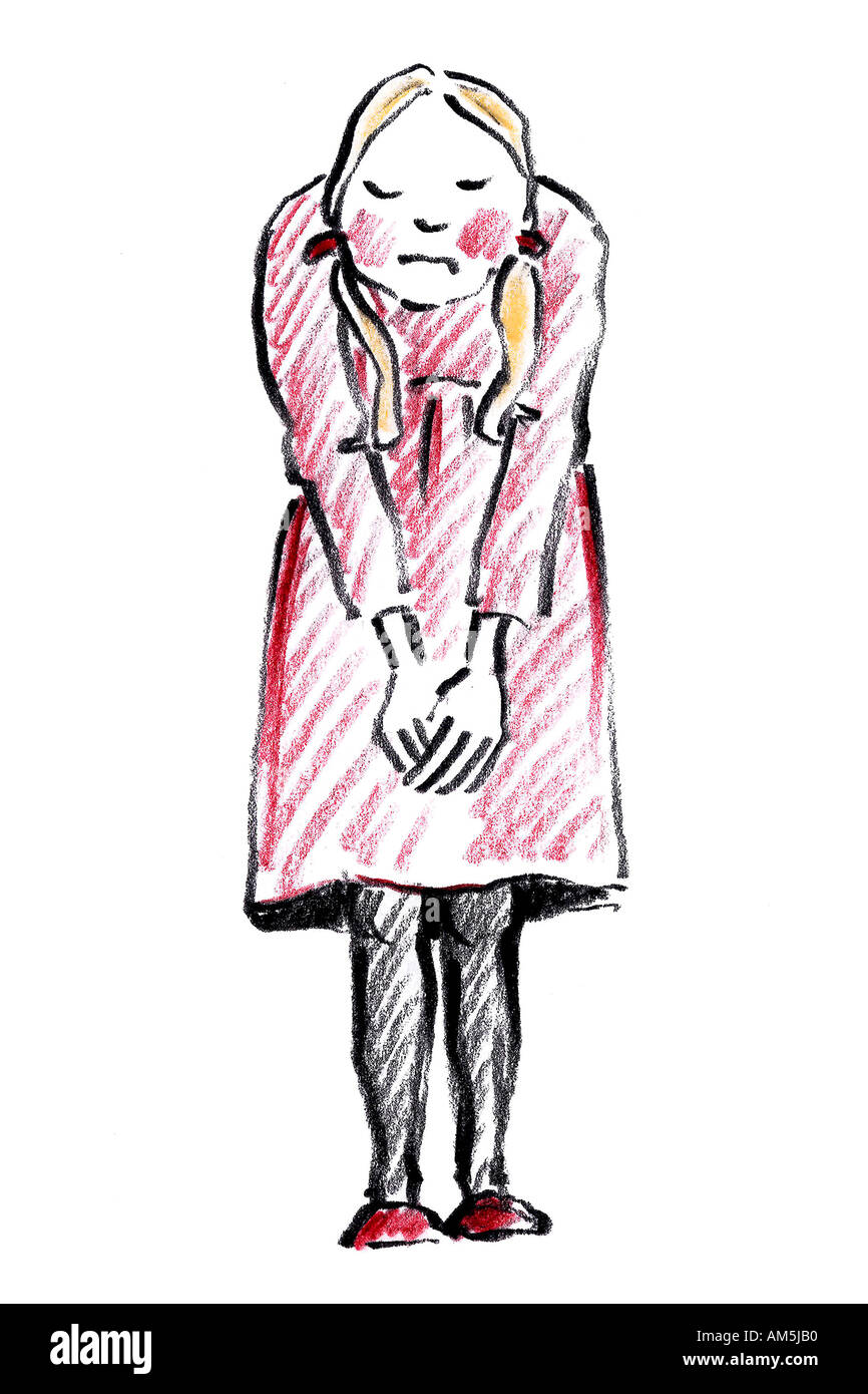 Embarrassed child illustration hi-res stock photography and images - Alamy