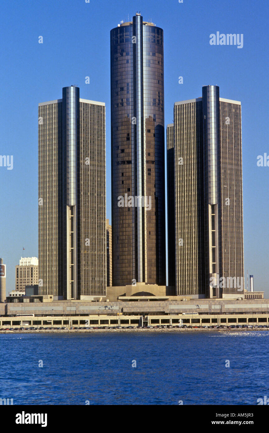 The Renaissance Center a skyscraper office complex in downtown Detroit ...