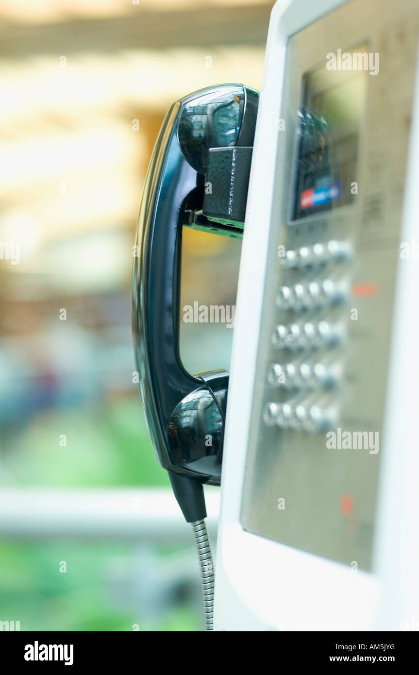 Close-up of a pay phone Stock Photo - Alamy