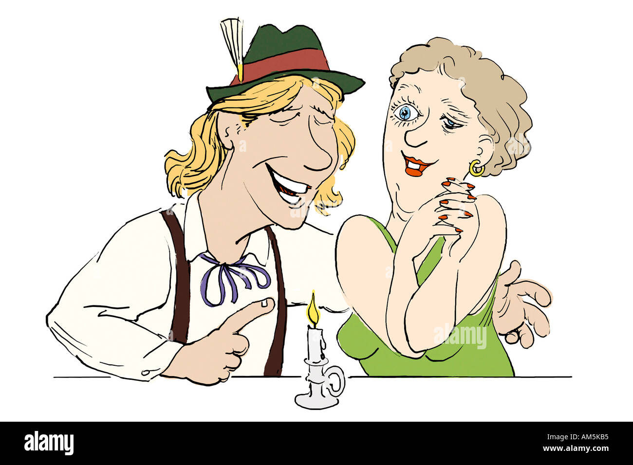 Cartoon mann und frau hi-res stock photography and images - Alamy