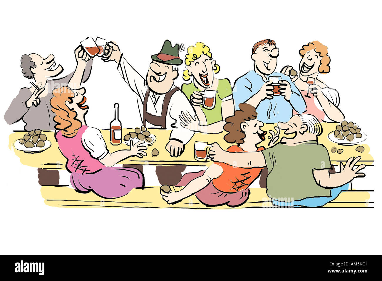 Alkohol cartoon hi-res stock photography and images - Alamy