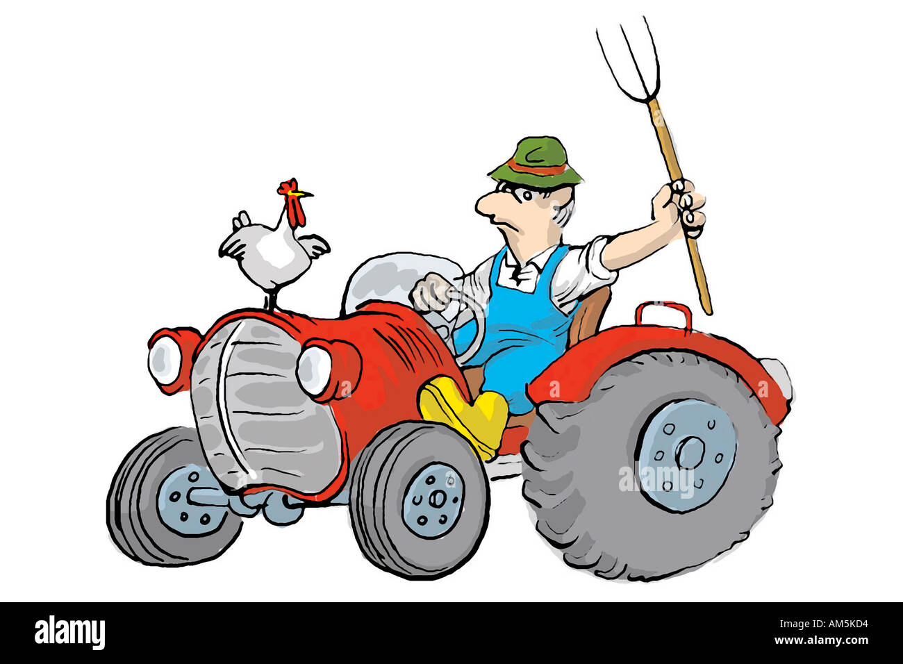 Traktor cartoon hi-res stock photography and images - Alamy