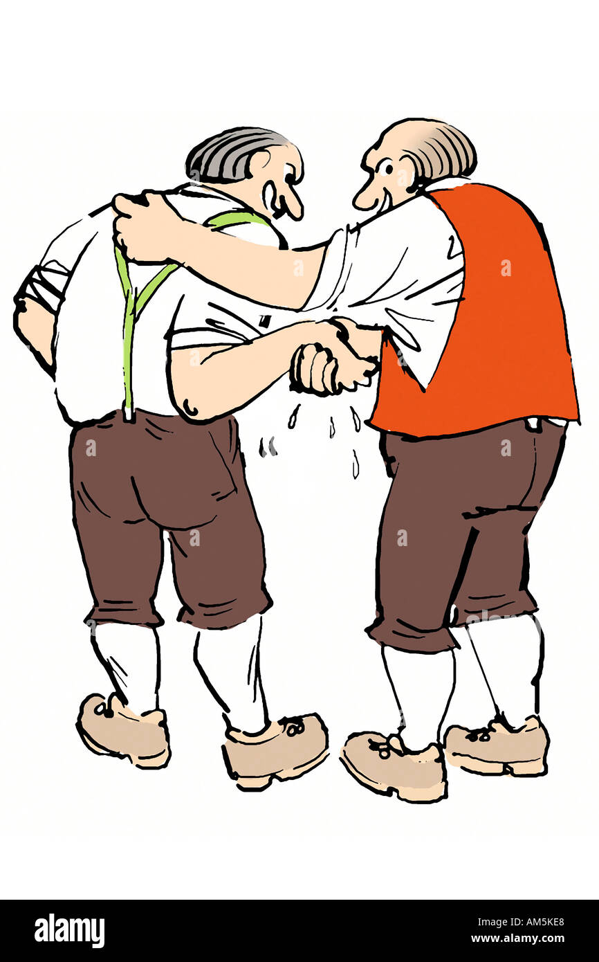Cartoon handschlag hi-res stock photography and images - Alamy