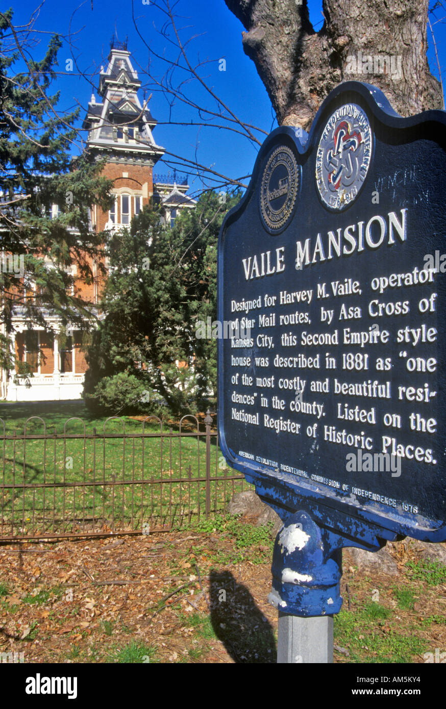 Vaile Mansion on National Registrar of Historic Places MO Stock Photo ...