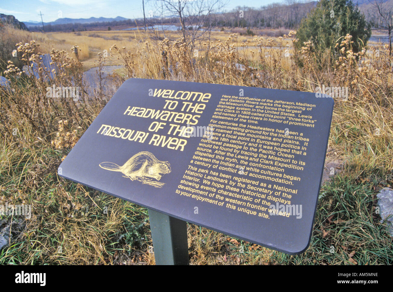 Beginning of Missouri River Missouri Headwaters State Park 3 Forks ...