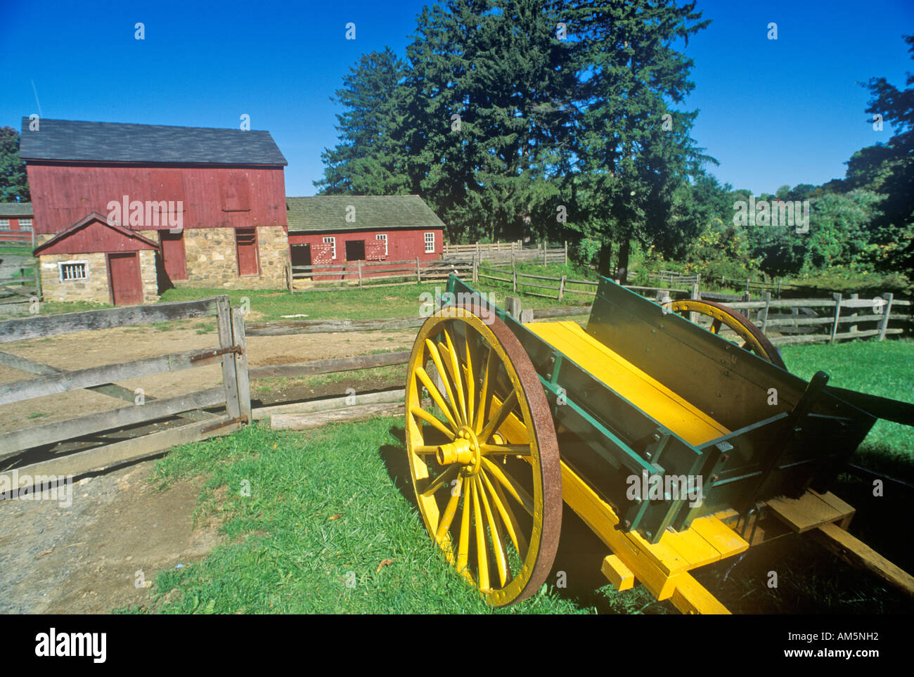Fosterfields Living Historical Farm in Morristown NJ Stock Photo - Alamy