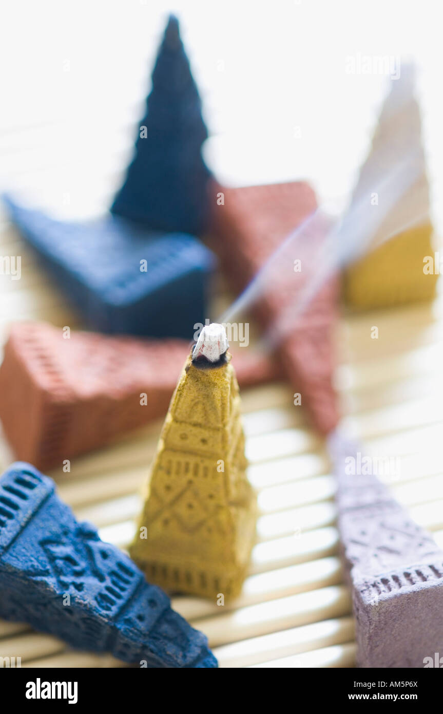 Burning incense cone hi-res stock photography and images - Alamy