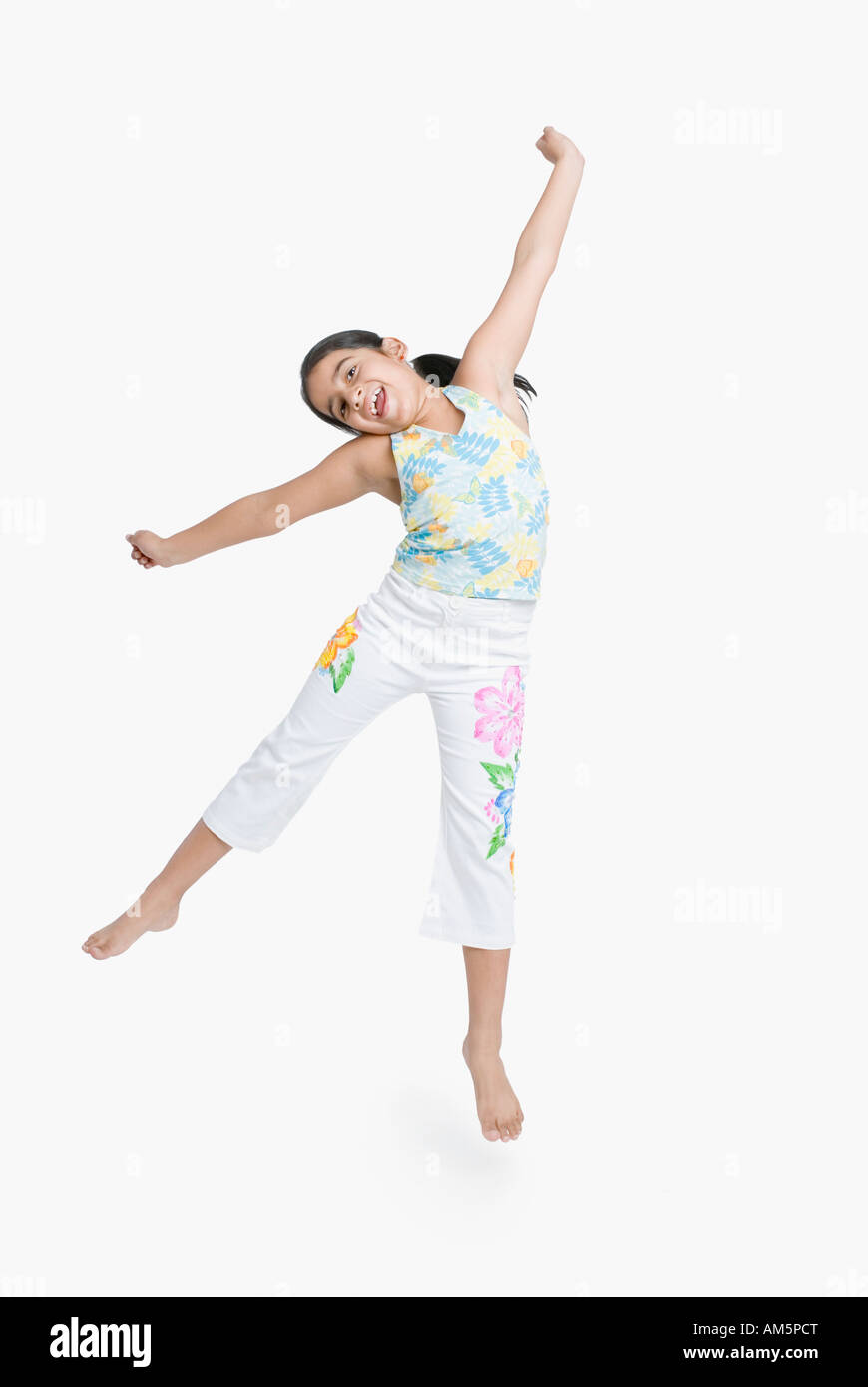 Portrait of a girl dancing Stock Photo - Alamy