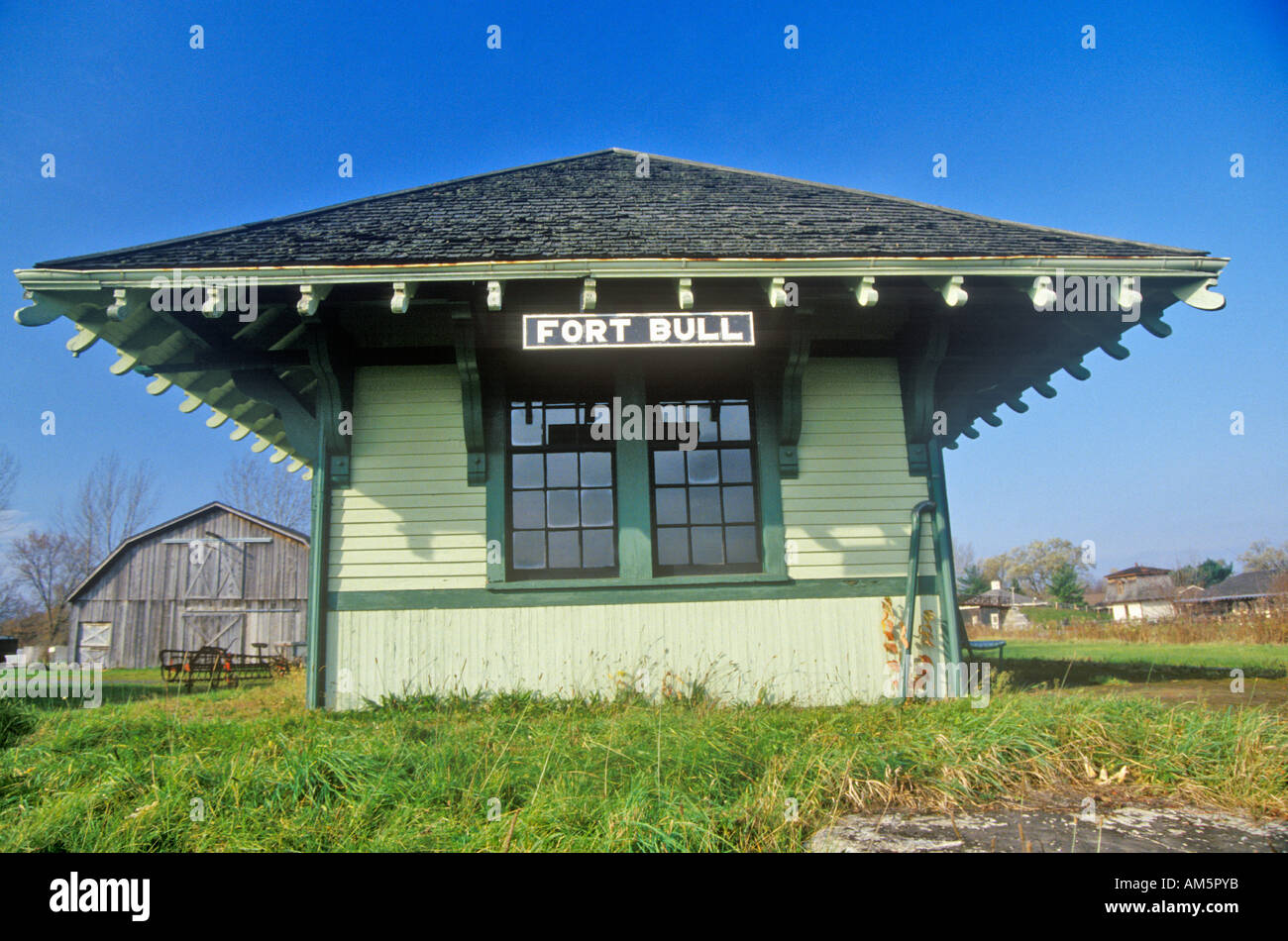 Fort Bull Building in Erie Canal village Rome NY Stock Photo - Alamy