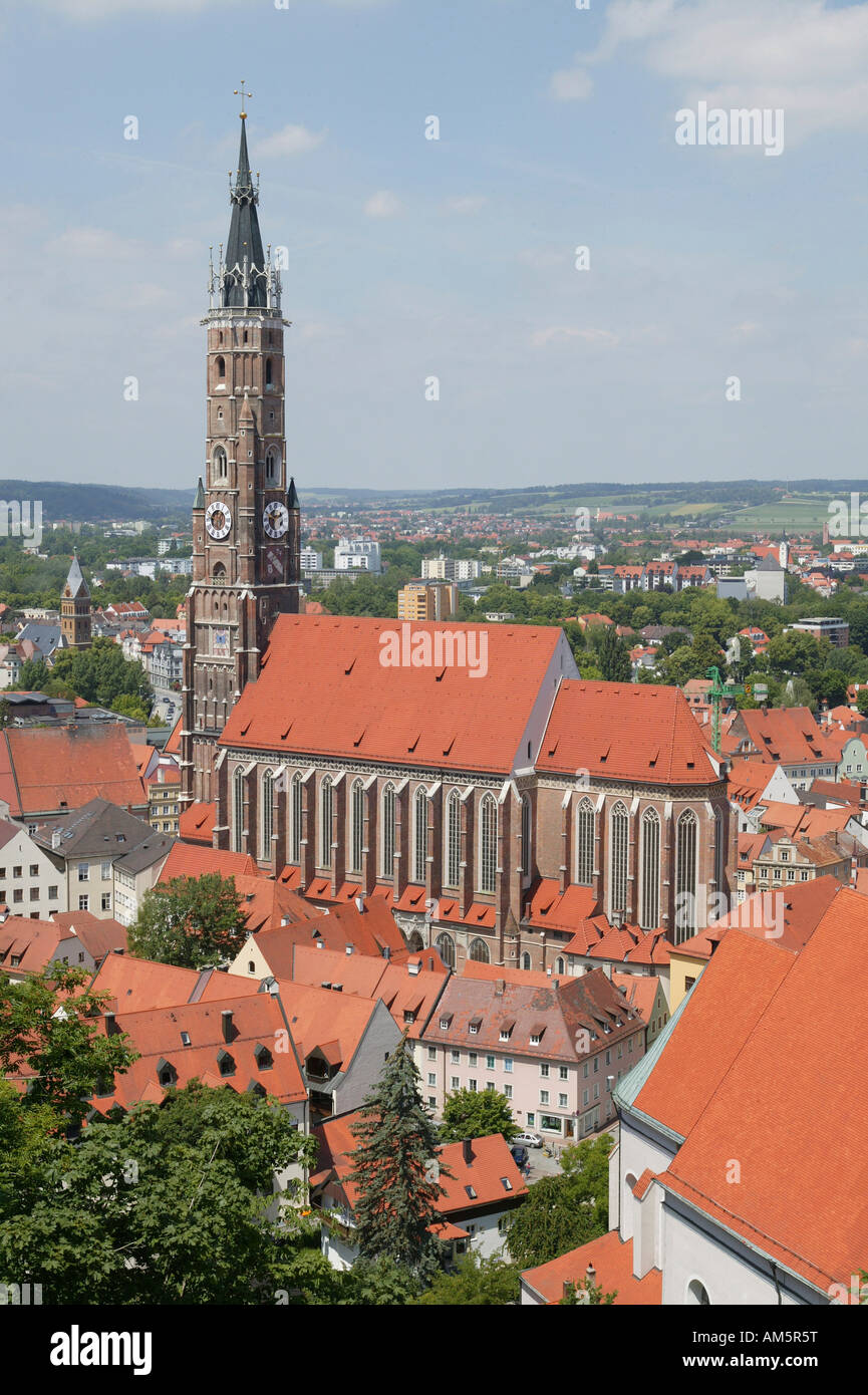St. Martin church, Landshut, Lower Bavaria, Bavaria, Germany Stock ...