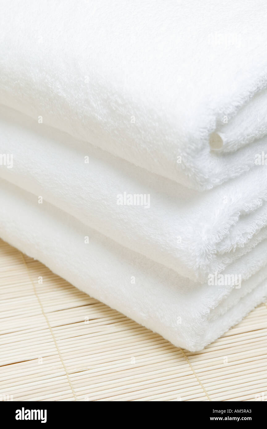 Towels in Spa Stock Photo - Alamy