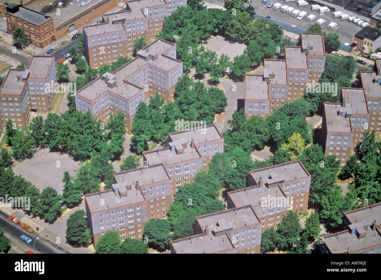 Aerial view of Queens NY Stock Photo - Alamy