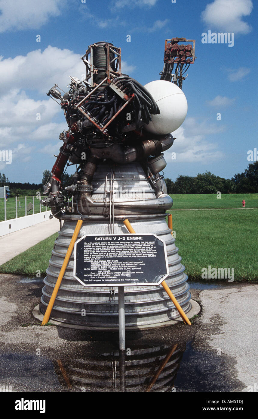Saturn V rocket engine, John F Kennedy Space Center, Merritt Island ...