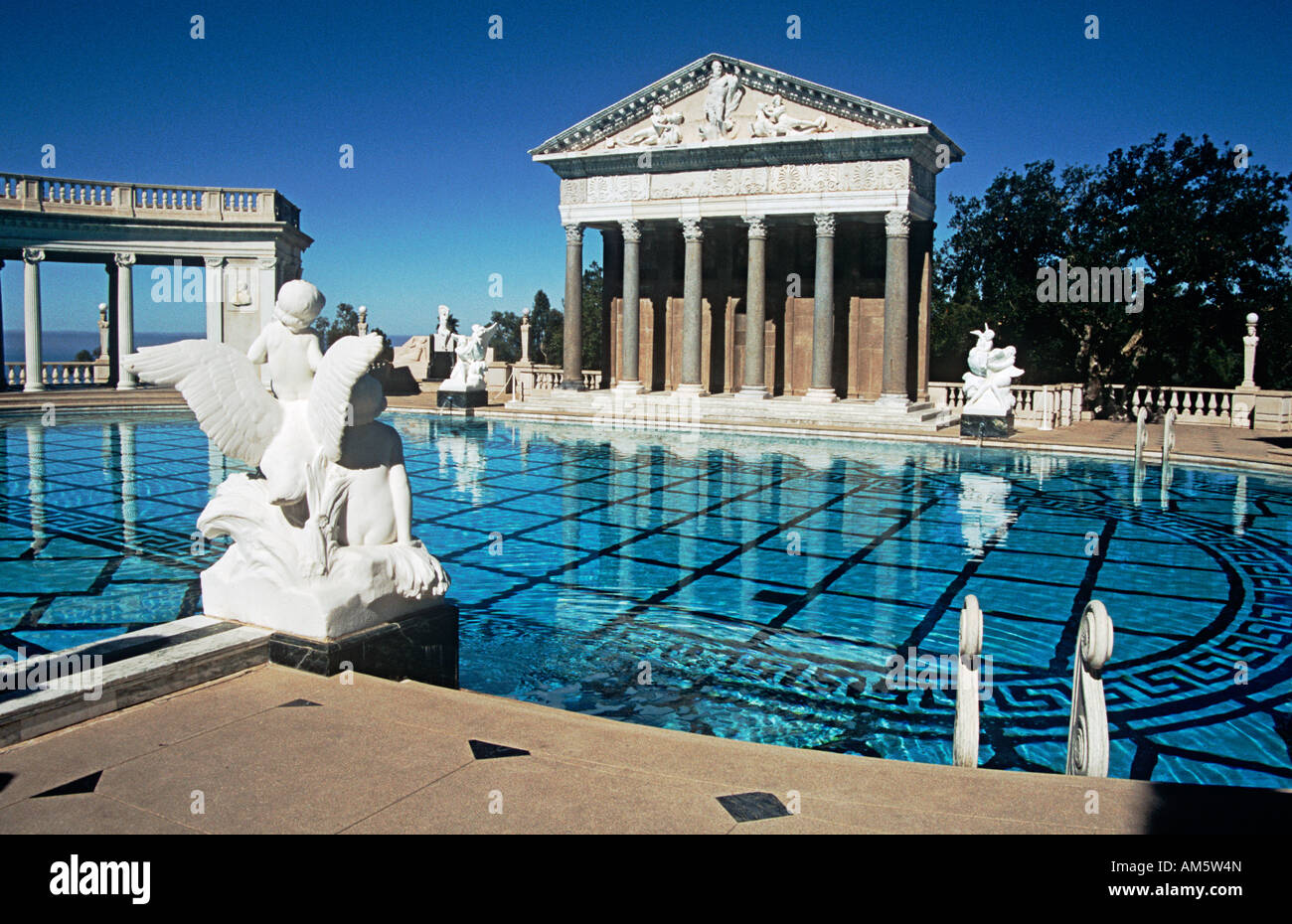 Neptune swimming pool, Hearst Castle, former home of publisher William ...