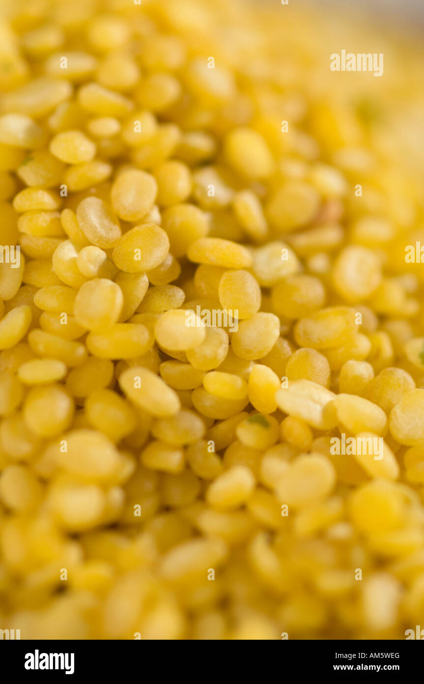 Close-up of fried Split Green grams Stock Photo - Alamy