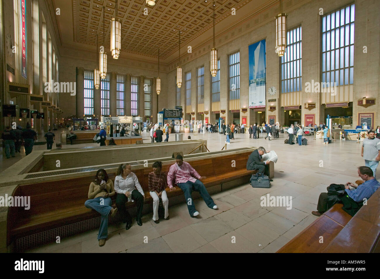 Interior view of 30th Street Station a national Register of Historic ...
