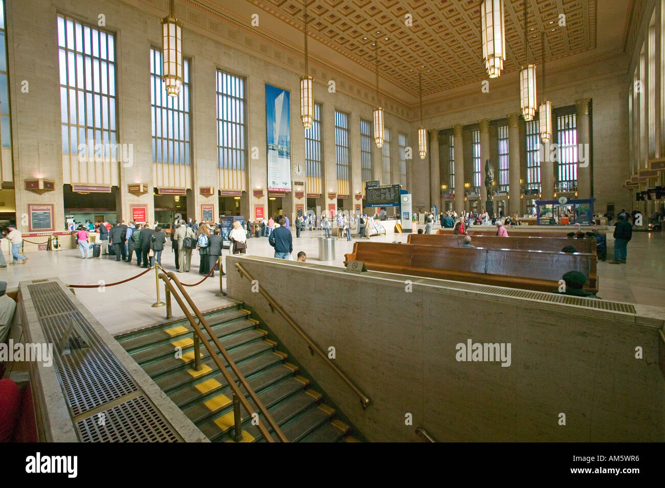 Interior view of 30th Street Station a national Register of Historic ...