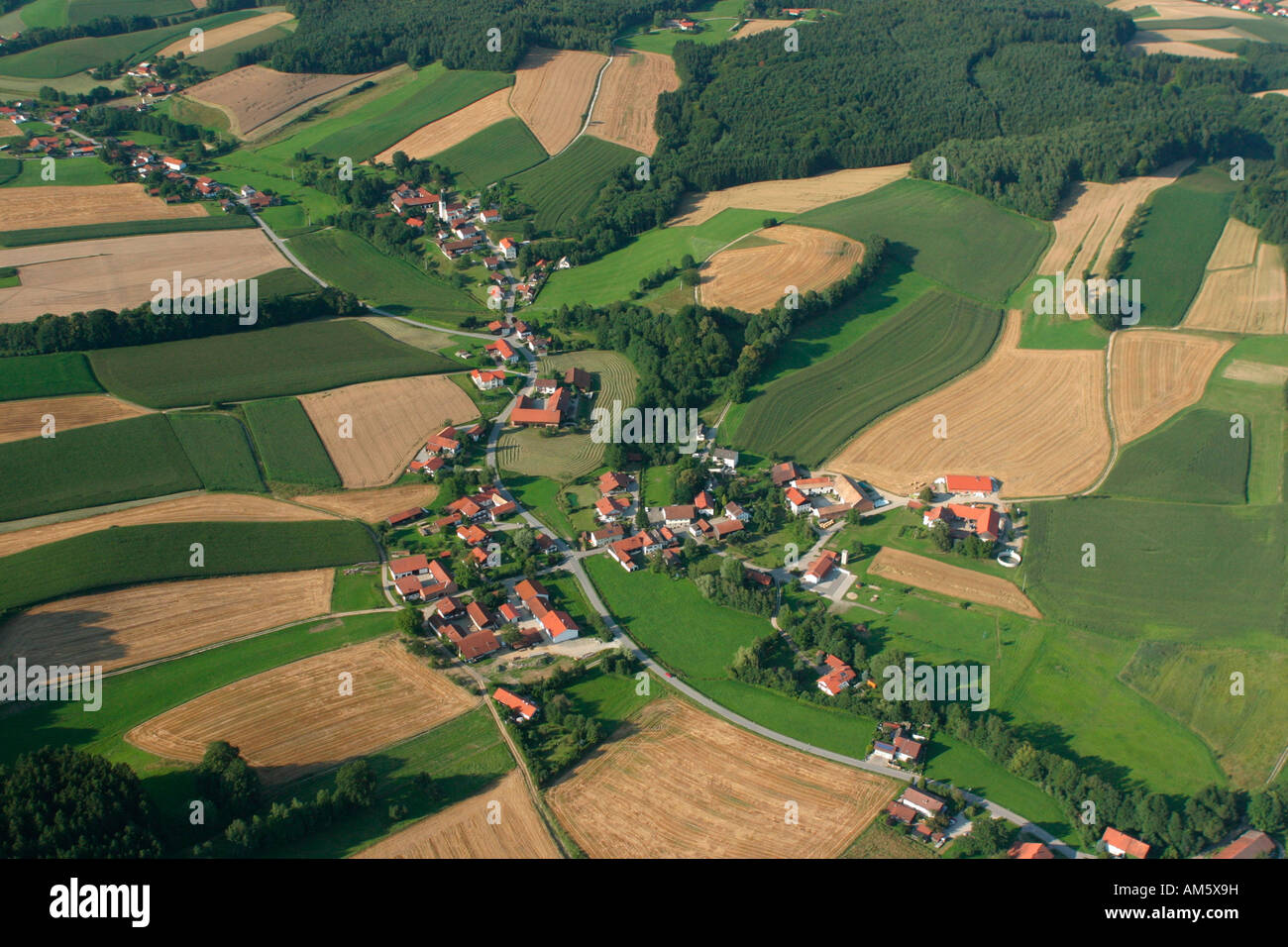 Hill landscape, Lower Bavaria, Bavaria, Germany Stock Photo - Alamy