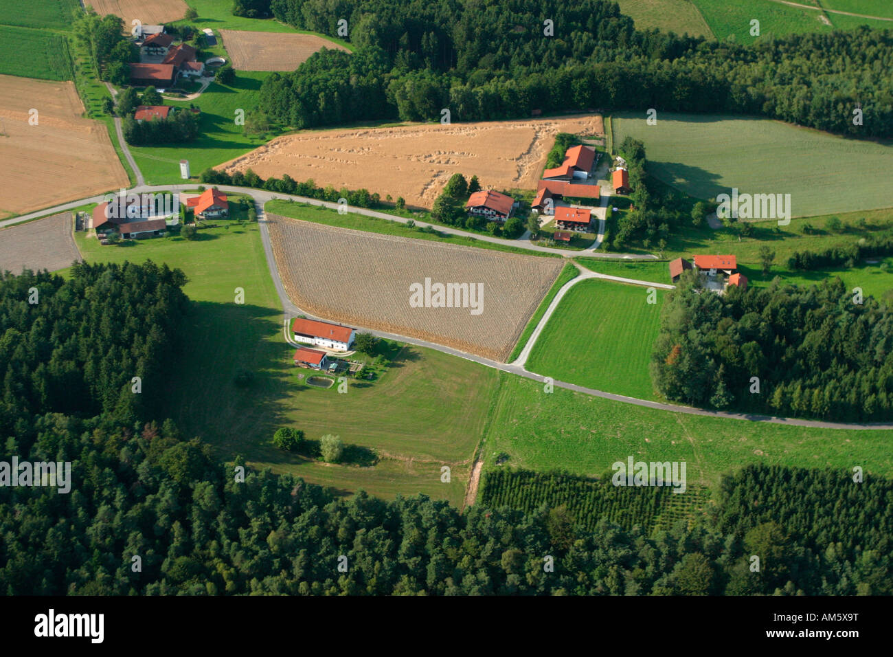 Hill landscape, Lower Bavaria, Bavaria, Germany Stock Photo - Alamy