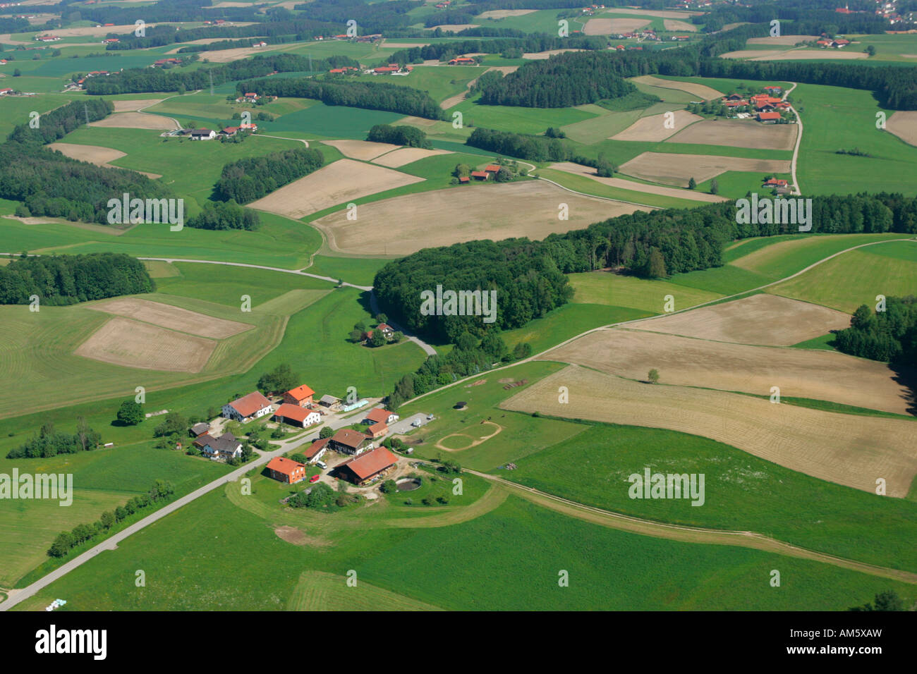 Hill landscape, Lower Bavaria, Bavaria, Germany Stock Photo - Alamy
