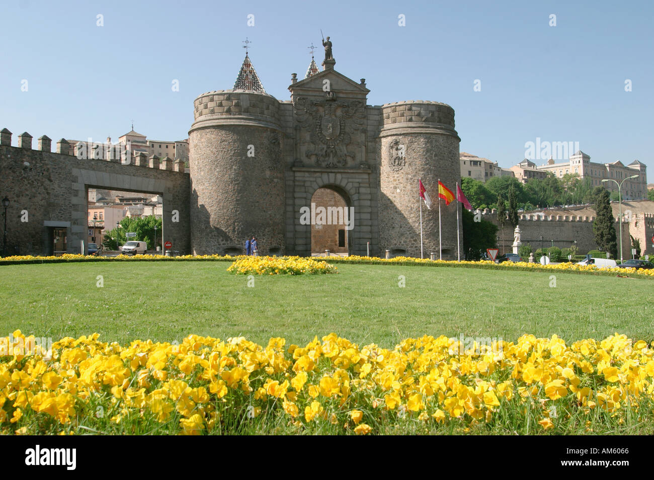 Toledo, Spain. The Bisagra Gate Stock Photo - Alamy