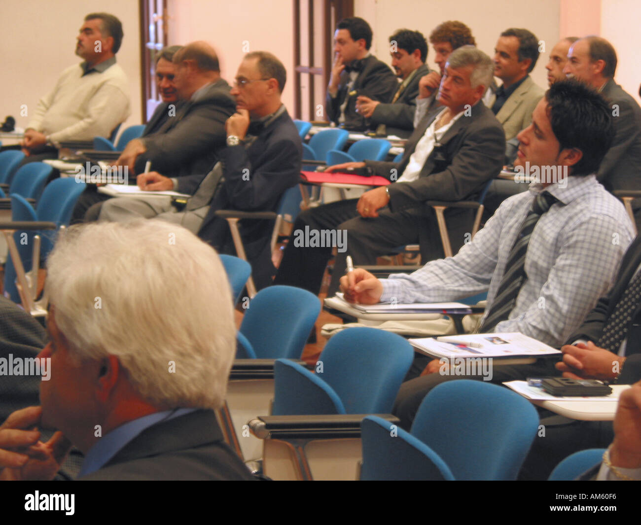 Business Men at a Conference Stock Photo - Alamy