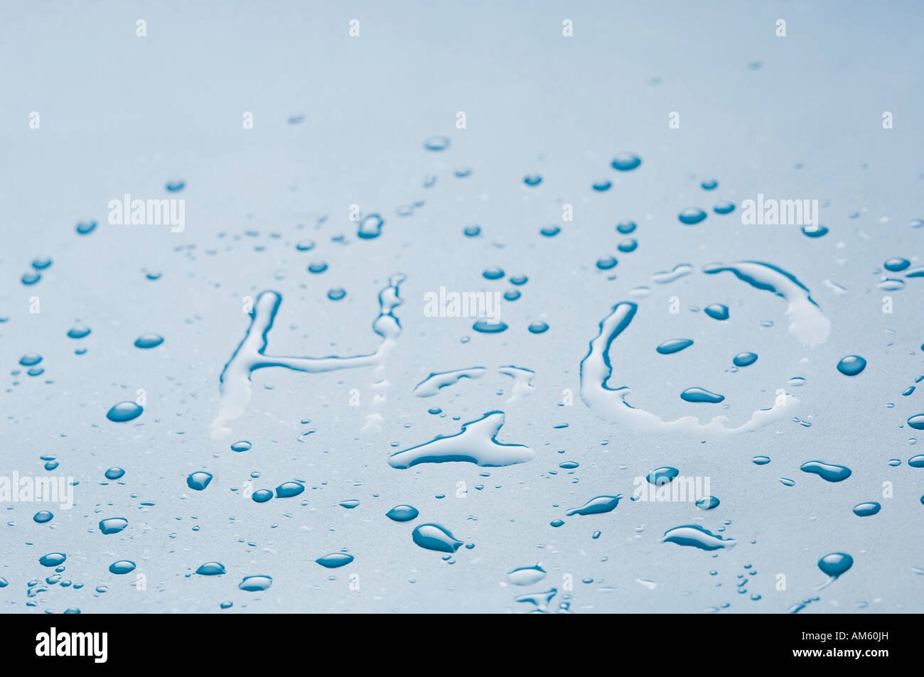 H2o written with water hi-res stock photography and images - Alamy
