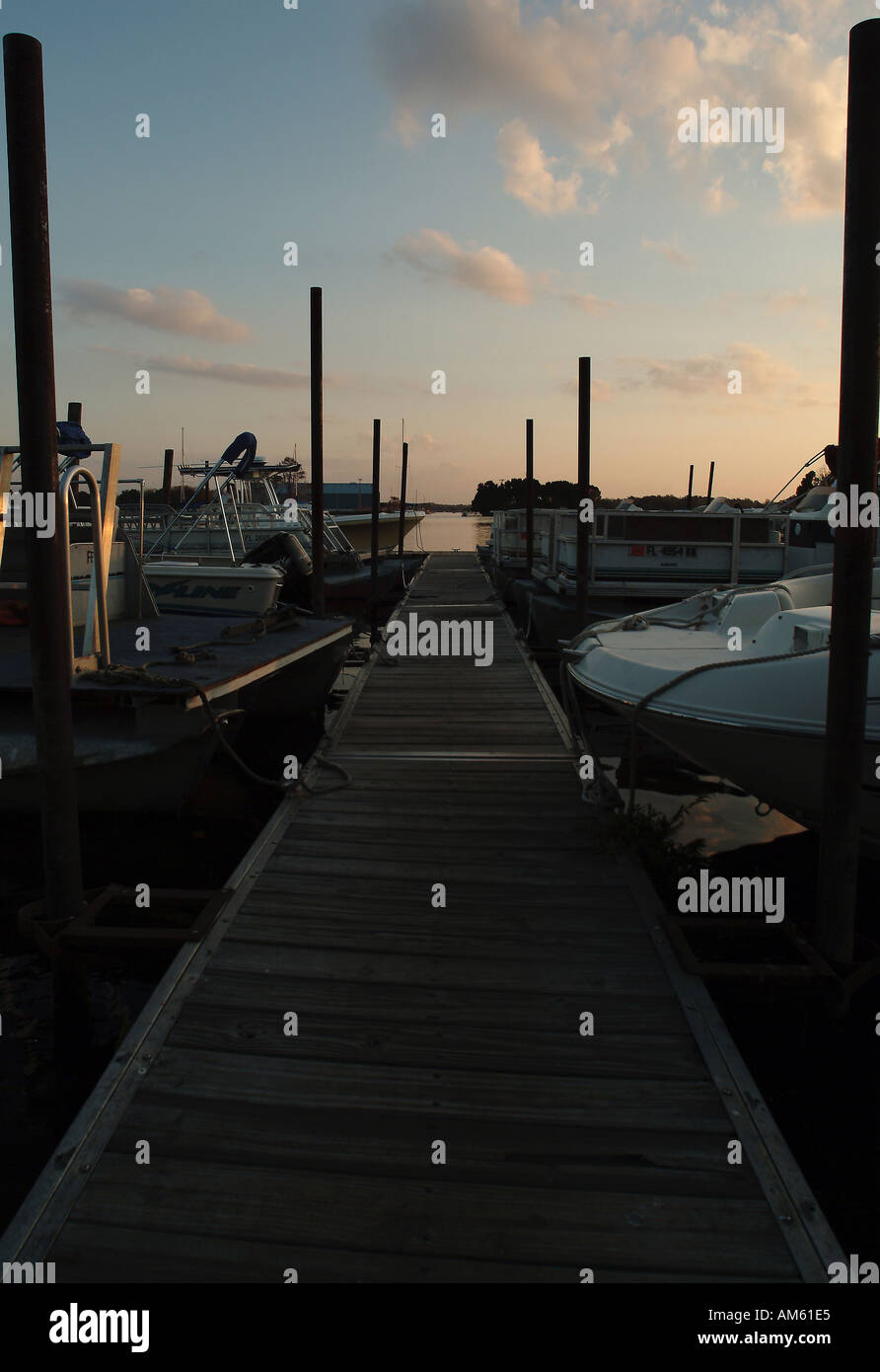 Crystal River harbour in Florida Stock Photo - Alamy