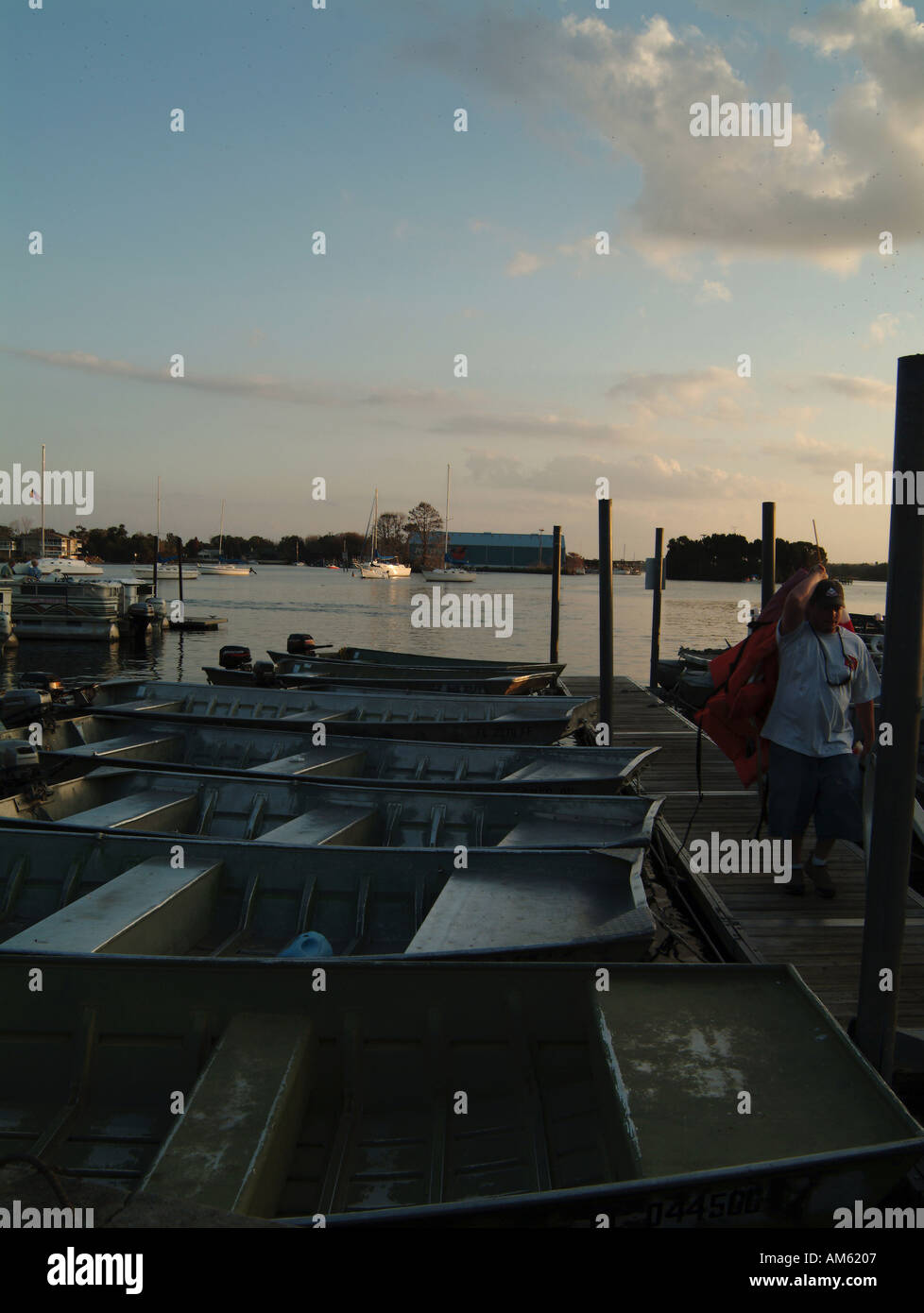 Crystal River harbour in Florida Stock Photo - Alamy