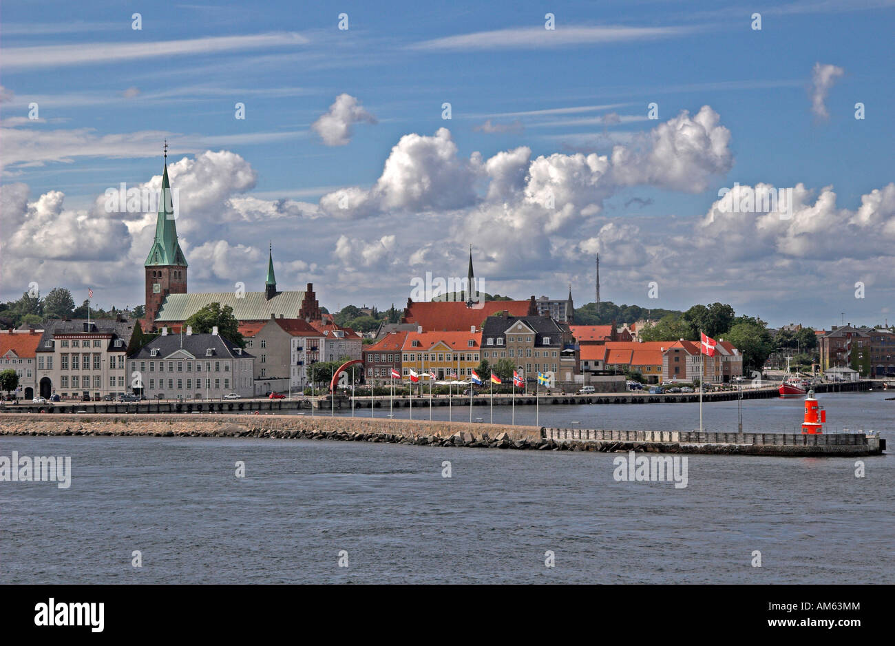 Harbour of Helsingoer, Denmark Stock Photo - Alamy