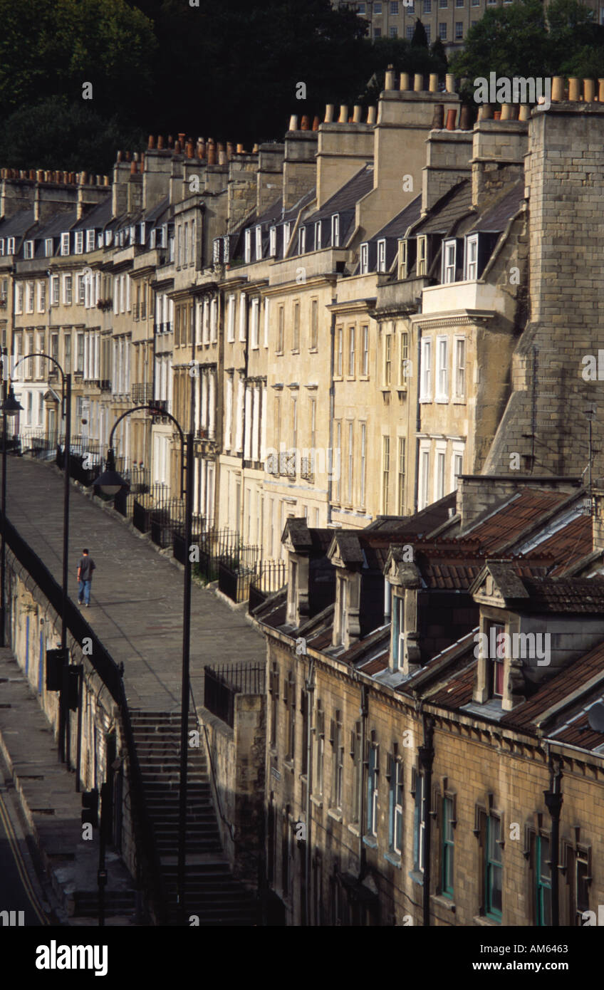 Walcot Parade and Anglo Terrace Bath Spa, Somerset, England UK Stock ...