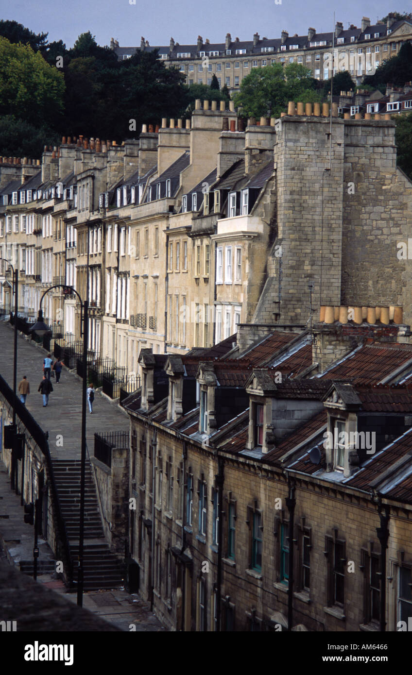Walcot Parade and Anglo Terrace Bath Spa, Somerset, England UK Stock ...