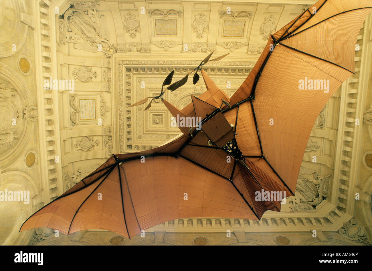 France, Paris, Arts and Crafts Museum, Plane 3 by Clement Ader Stock ...