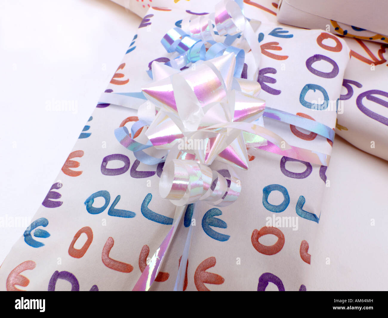 Wrapped present and paper hi-res stock photography and images - Alamy