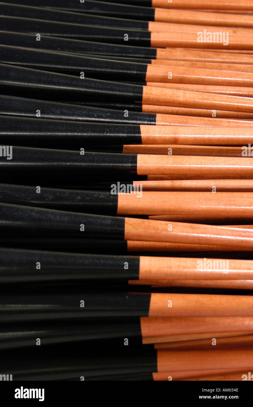 Two tone baseball bats at the end of the manufacturing line ready for ...