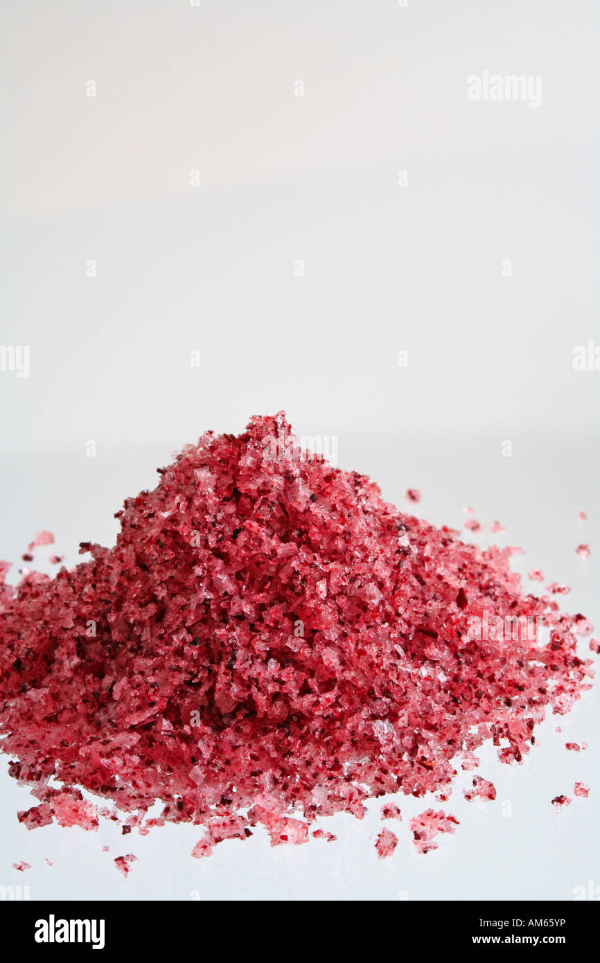 Sea salt with hibiscus Stock Photo - Alamy