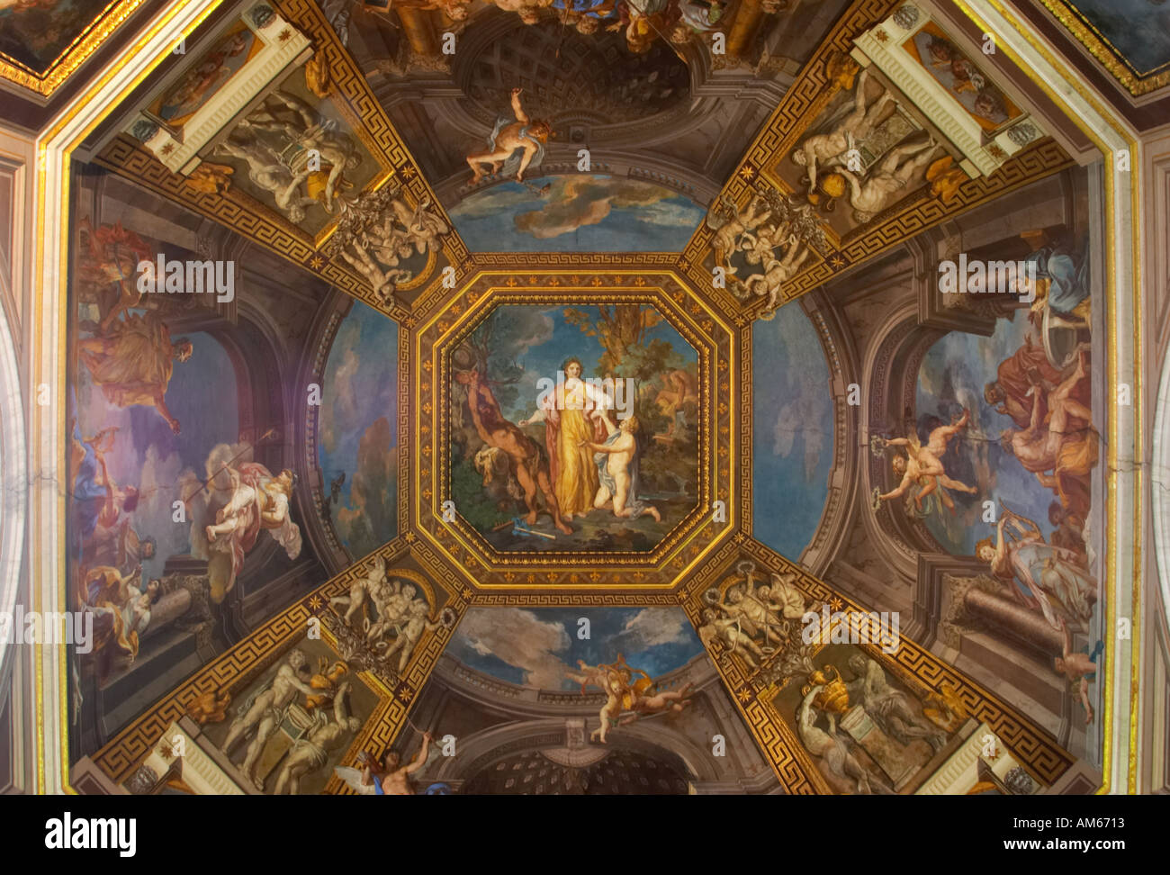 The ceiling of the Sala Delle Muse (Room of the Muses) Vatican Museum ...