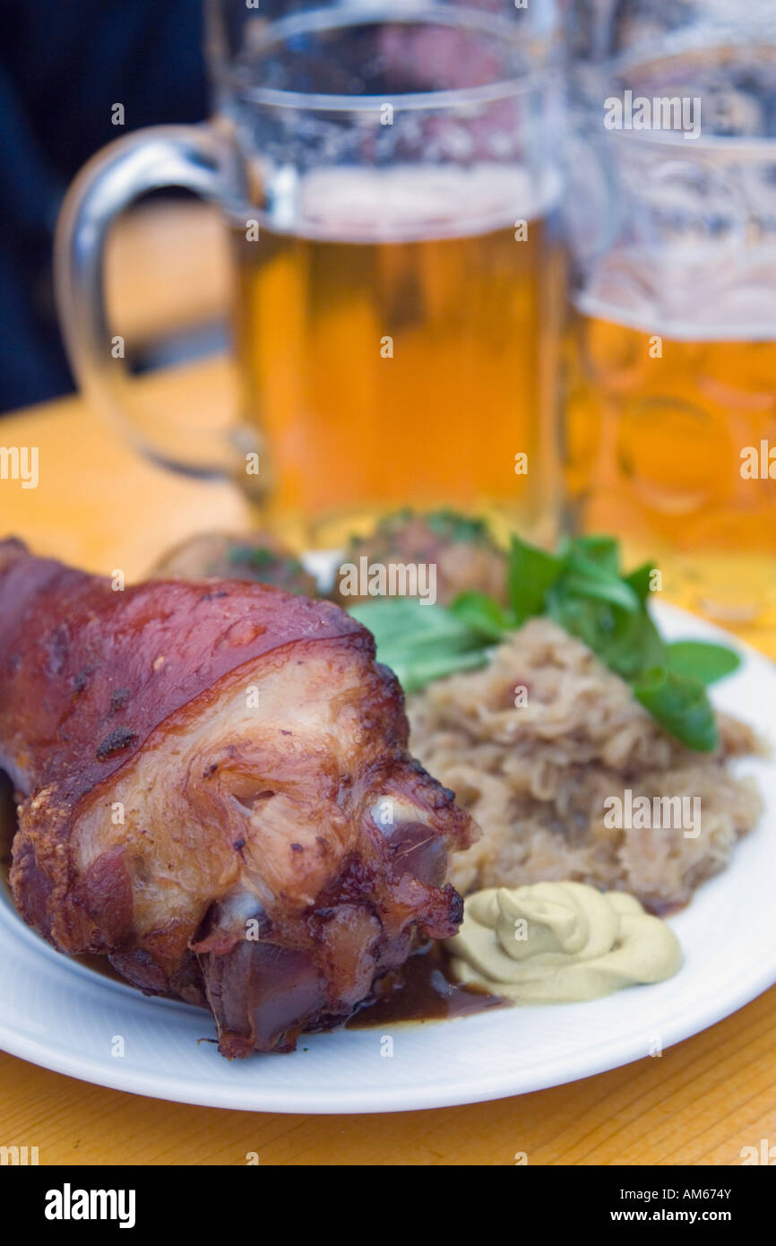 Hock and beer Stock Photo - Alamy