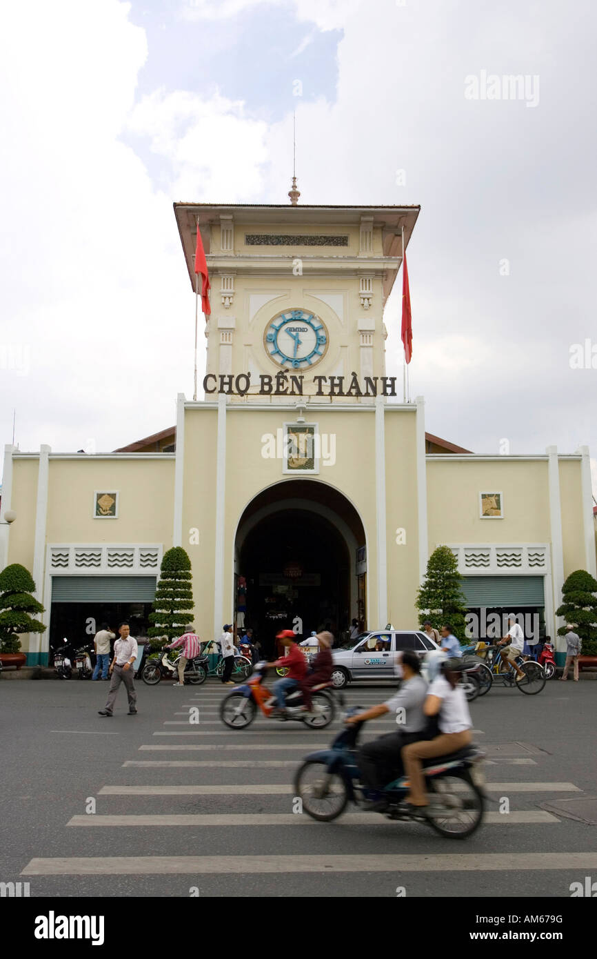 Ben Than market in Saigon, Vietnam, Asia Stock Photo - Alamy