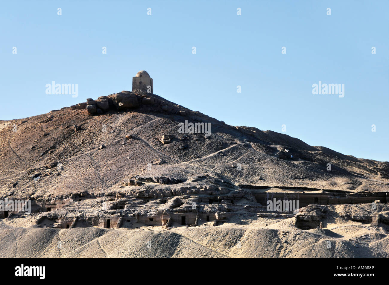 Tombs of Nobles and Qubbet el Hawa or Dome of the Winds Aswan Egypt ...