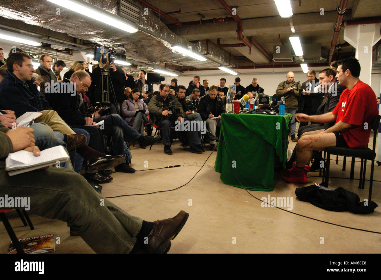 Cardiff post match press hi-res stock photography and images - Alamy