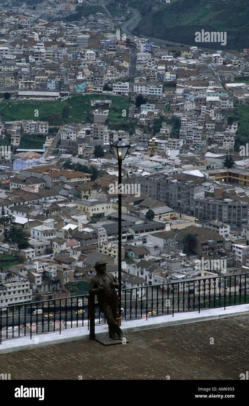 View of Quito from El Panecillo hill Stock Photo - Alamy