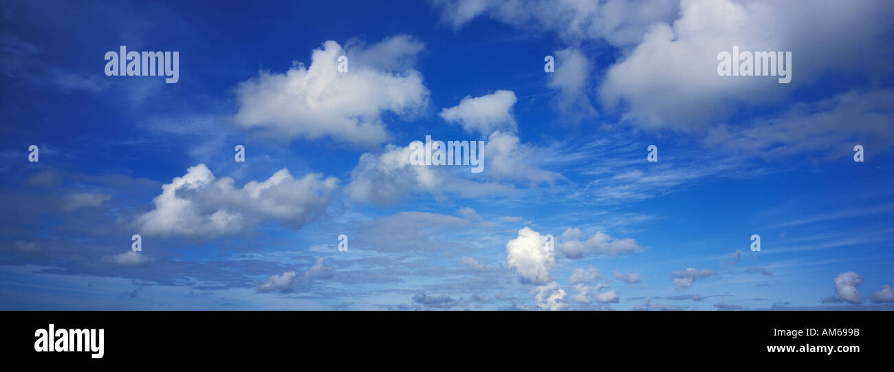 Sky and clouds panorama Algarve Portugal EU Europe Stock Photo - Alamy