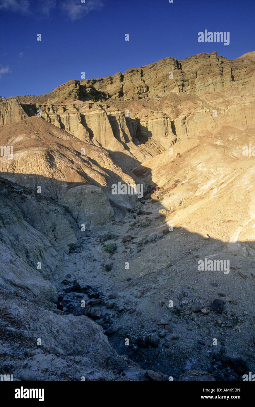 Badlands of Rainbow Basin National Landmark, California,USA Stock Photo ...