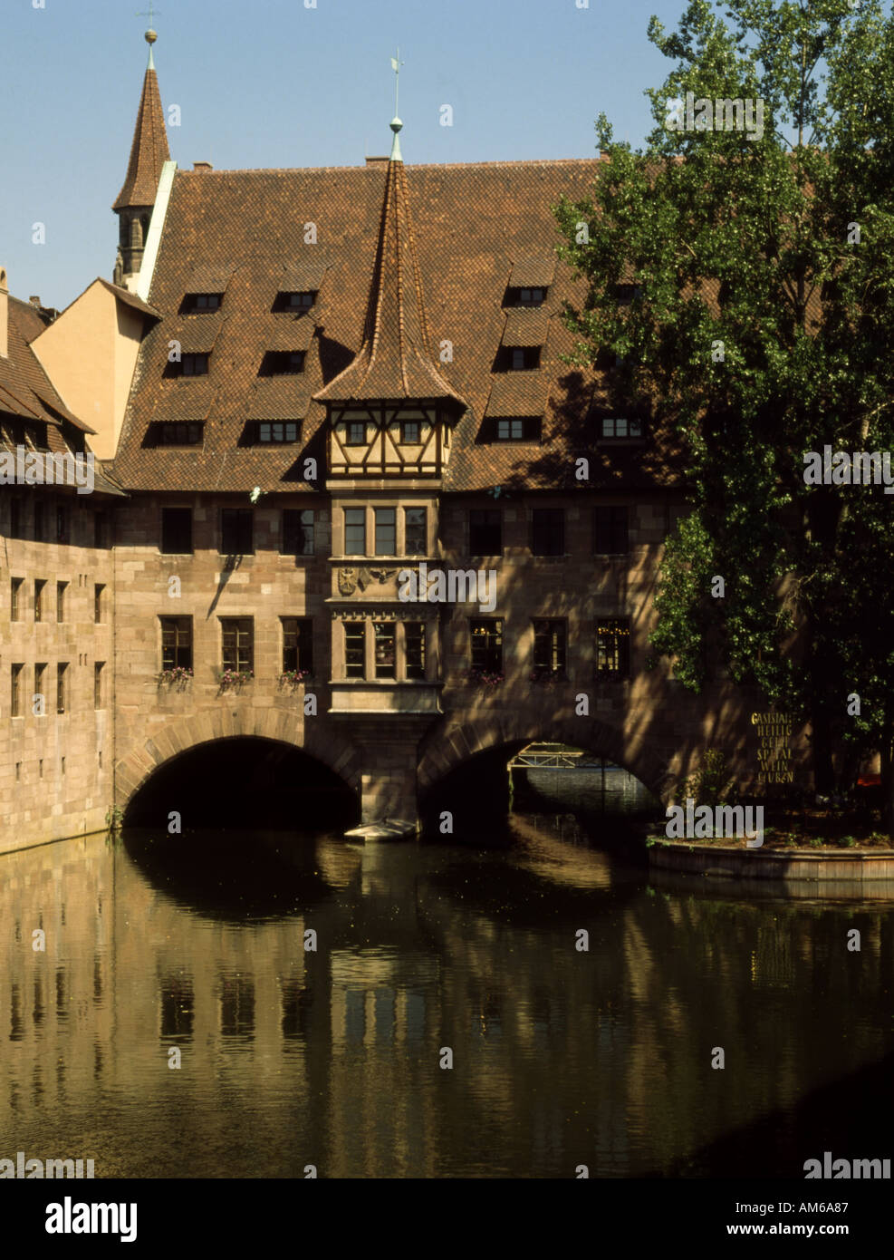 Germany Nuremberg Old town from museum bridge Stock Photo - Alamy